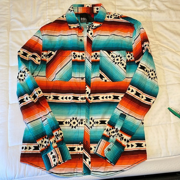 Drill Clothing Co | Shirts | Drl Essentials Southwestern Colorful ...